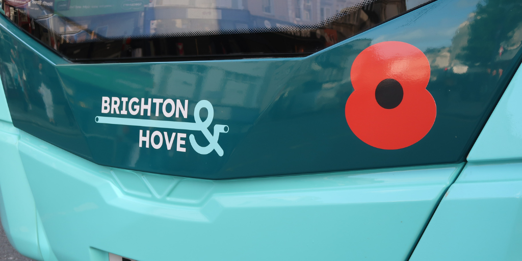 Brighton & Hove Buses are supporting the 2025 Poppy Appeal - Track a ...