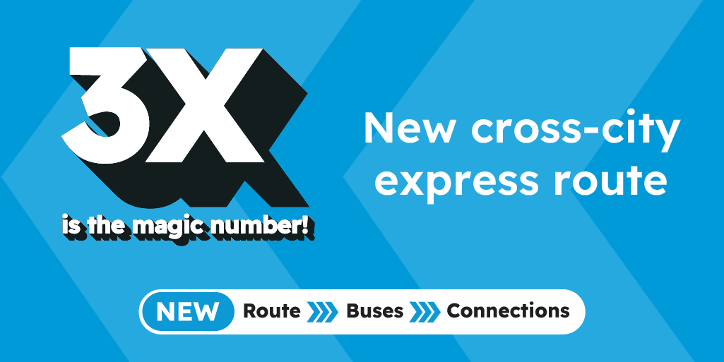 Introducing the 3X: Your new cross-city express bus route - Brighton ...